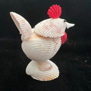 G Gwen | Accents | Sea Shell Rooster Bird Art Sculpture Farmhouse Boho ...